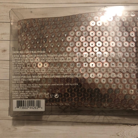 MAC Cosmetics | Makeup | Mac Show Gold Highlighter Brush Bag | Poshmark